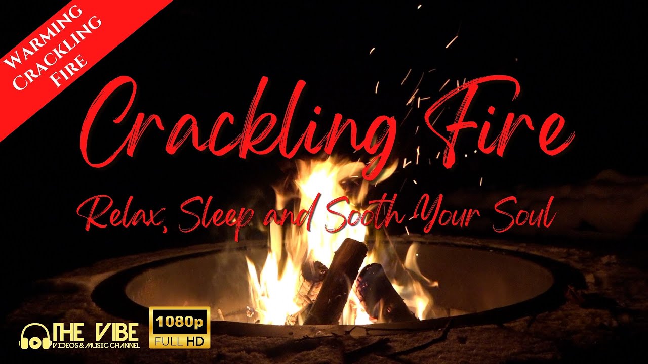 Outside Fire With Crackling Sounds for Relaxation, Deep Sleep and ...