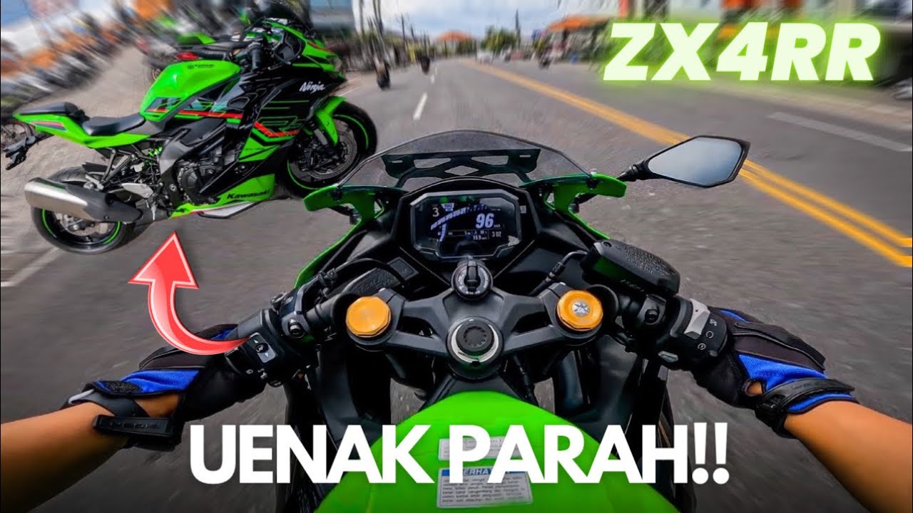 TEST RIDE ZX4RR PERTAMA DI BALI‼️ ZX4RR EMANG GOKIL POWERNYA🔥 #zx4rr ...