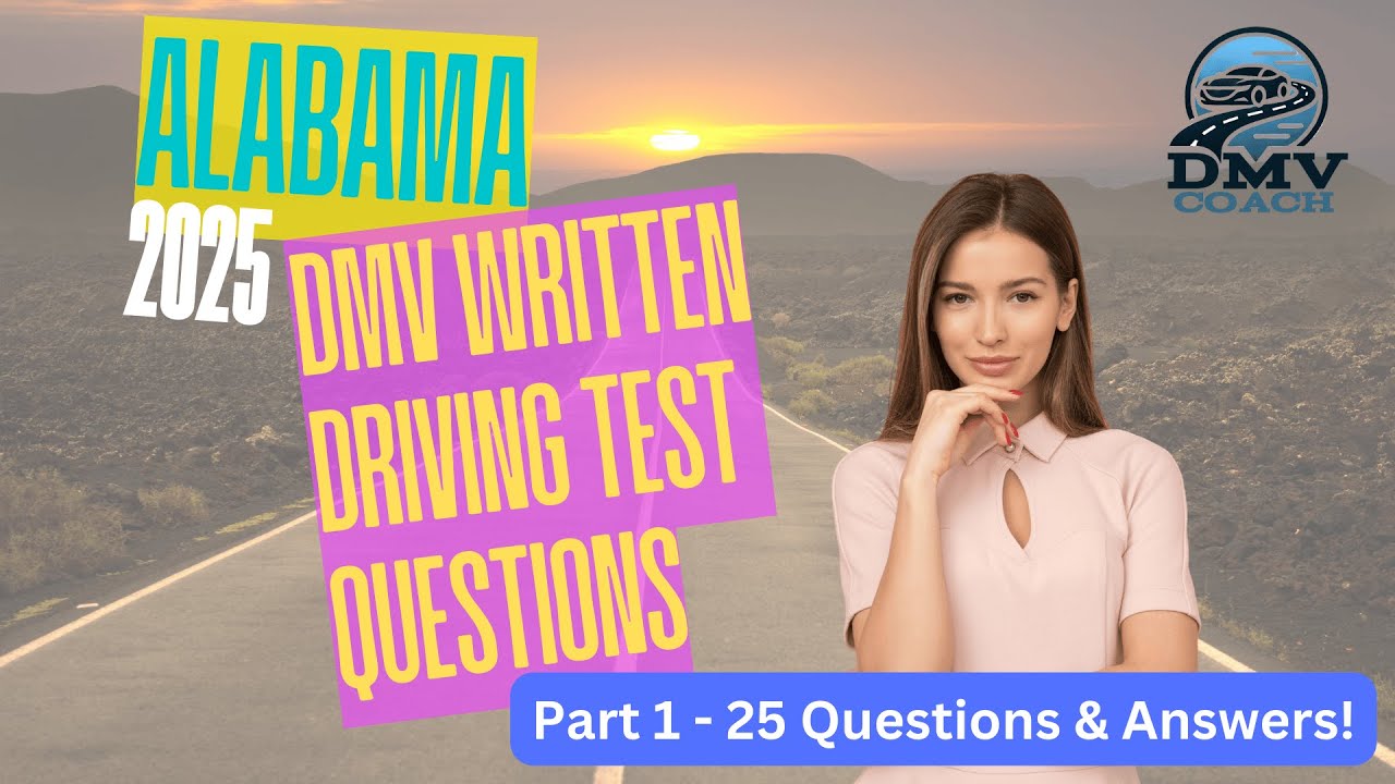 2025 Alabama DMV Written Driving Permit Test Study Guide - Part 1 - YouTube