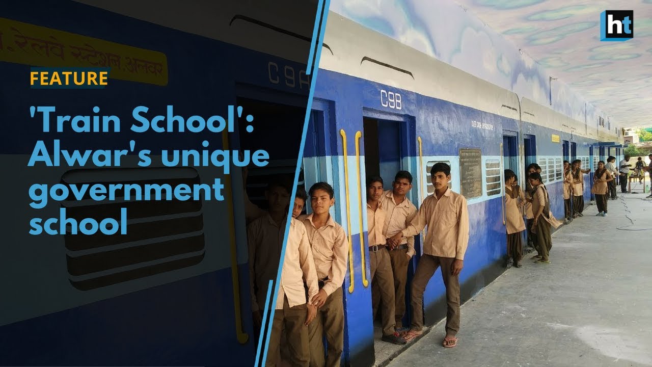 A class apart: Alwar's unique 'train' government school - YouTube