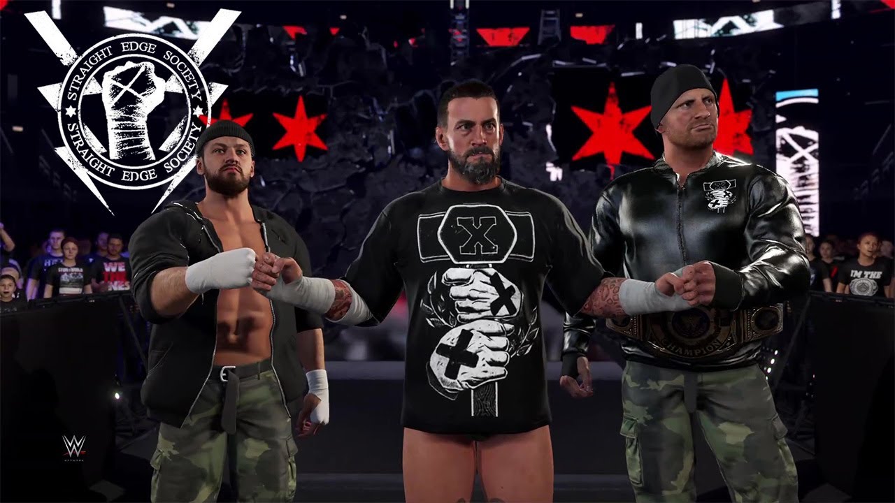 Straight Edge Society '24 (CM Punk, Cameron Grimes, & Dijak) | WWE 2K24 ...