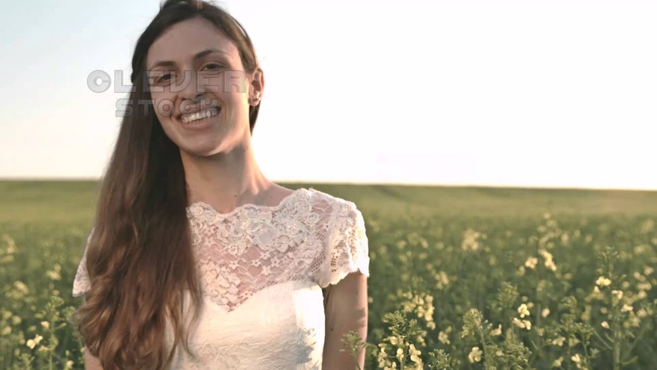 Gorgeous Young Princess Bride Smiling Happy Summer Field - Stock ...