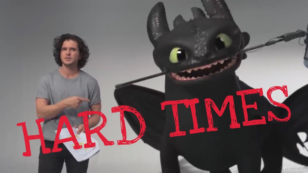 Kit Harington and Toothless {Hard Times} - YouTube