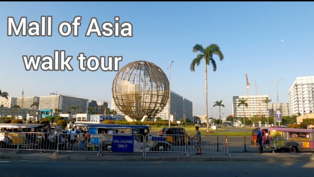 SM Mall of Asia - MOA SEASIDE WALK TOUR | Pasay City, Philippines - YouTube
