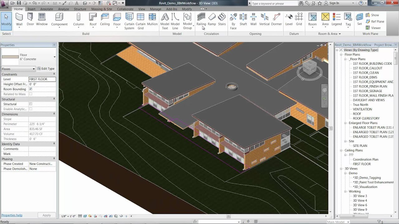Revit Architecture 2012 - Type Selector - YouTube