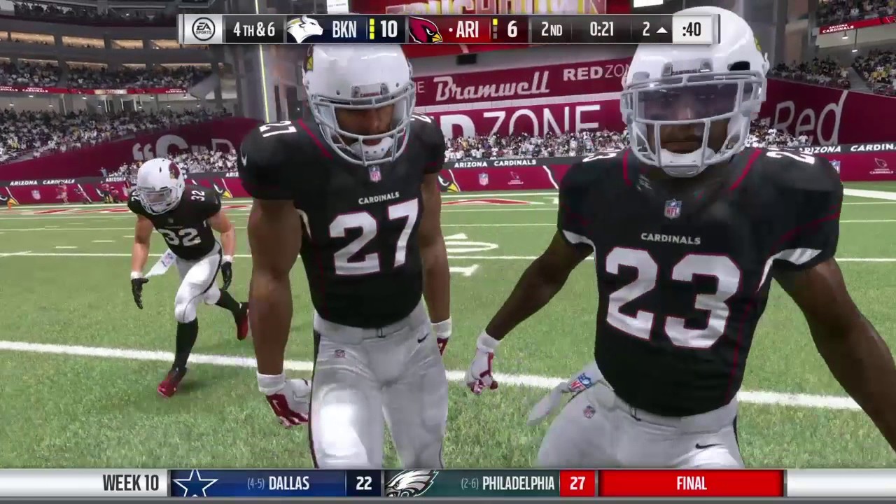 Week 10 vs Cardinals. Rubber Ducky is injured - YouTube