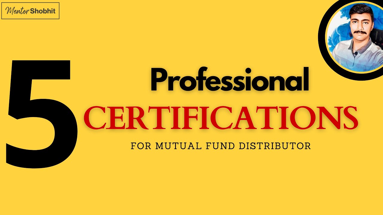 5 Professional certification for Mutual Fund distributor. - YouTube