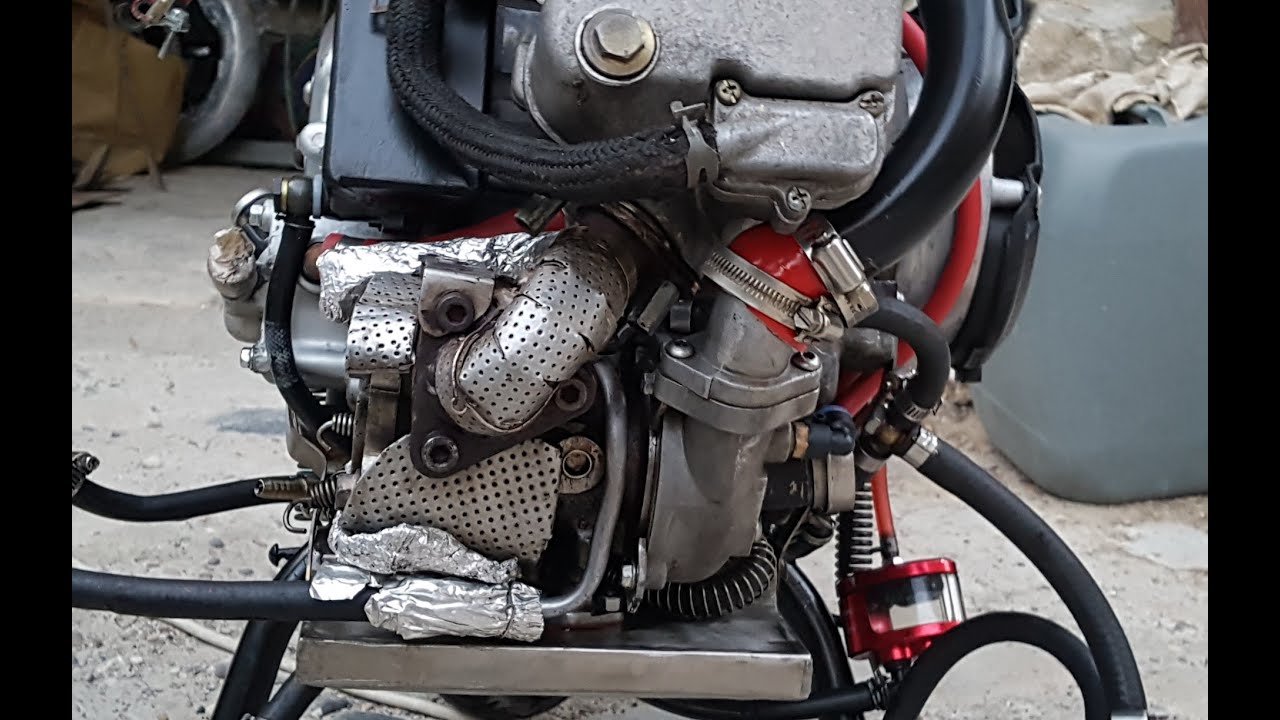 Scooter 125 Turbo : le bloc turbo - YouTube
