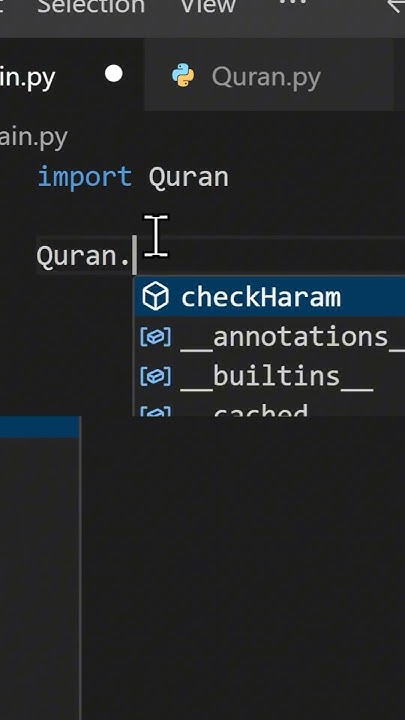 How to use the Quran in python (perfect for Ramadan) #ramadan #quran #python #shorts #coding # ...