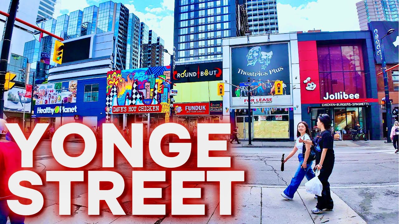 Afternoon walk at Yonge Street Toronto - YouTube