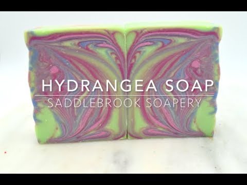 Hydrangea Soap // Saddlebrook Soapery - YouTube