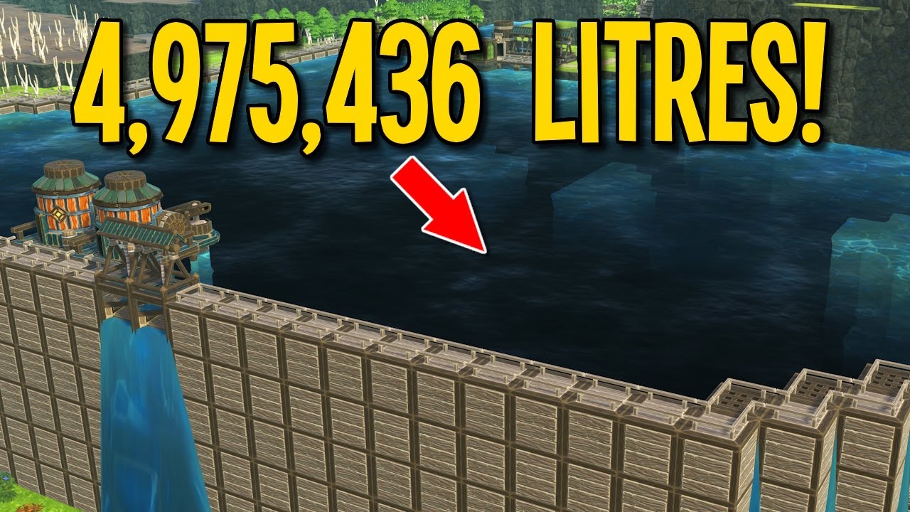 I Stored 4,975,436 Liters of Water in This MEGA SUPER Dam! (Timberborn ...