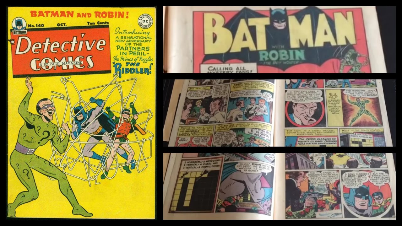 Detective Comics #140 Story and Page Count - DC Comics 1948 - 1st ...