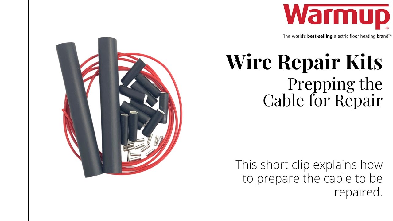 Wire Repair Kits: Preparing the Cable for Repair - YouTube