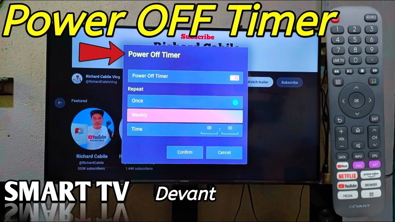 How to Set Power OFF Timer on Devant Smart TV - YouTube