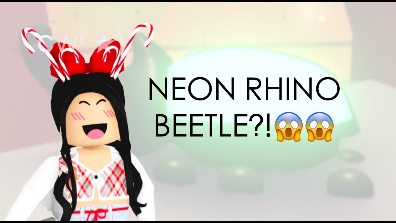 I made a NEON Rhino Beetle! | Roblox Adopt Me! - YouTube