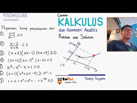 Pra Kalkulus - Ketaksamaan Bentuk Aljabar - YouTube