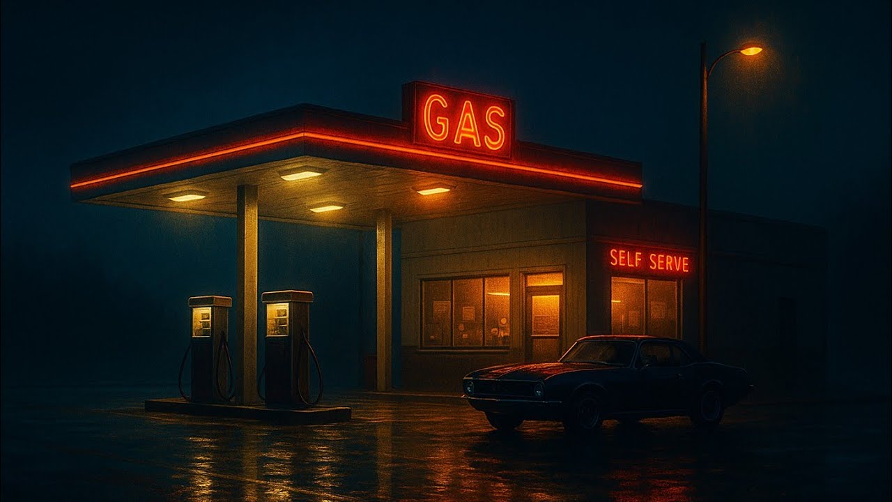 The Gas Station at Midnight — Smooth Jazz for Endless Roads - YouTube