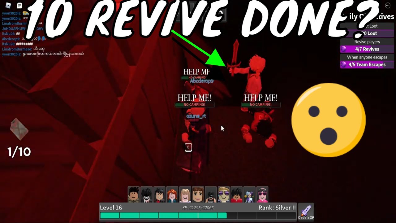 10 REVIVE CHALLENGE WE DID IT? IF WE CANT OUR ALL KNIVES AND KILLERS ...