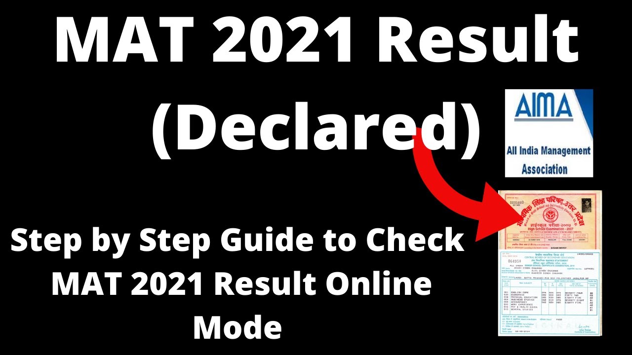 MAT 2021 Result (Declared) - How to Check Officially MAT 2021 Dec ...
