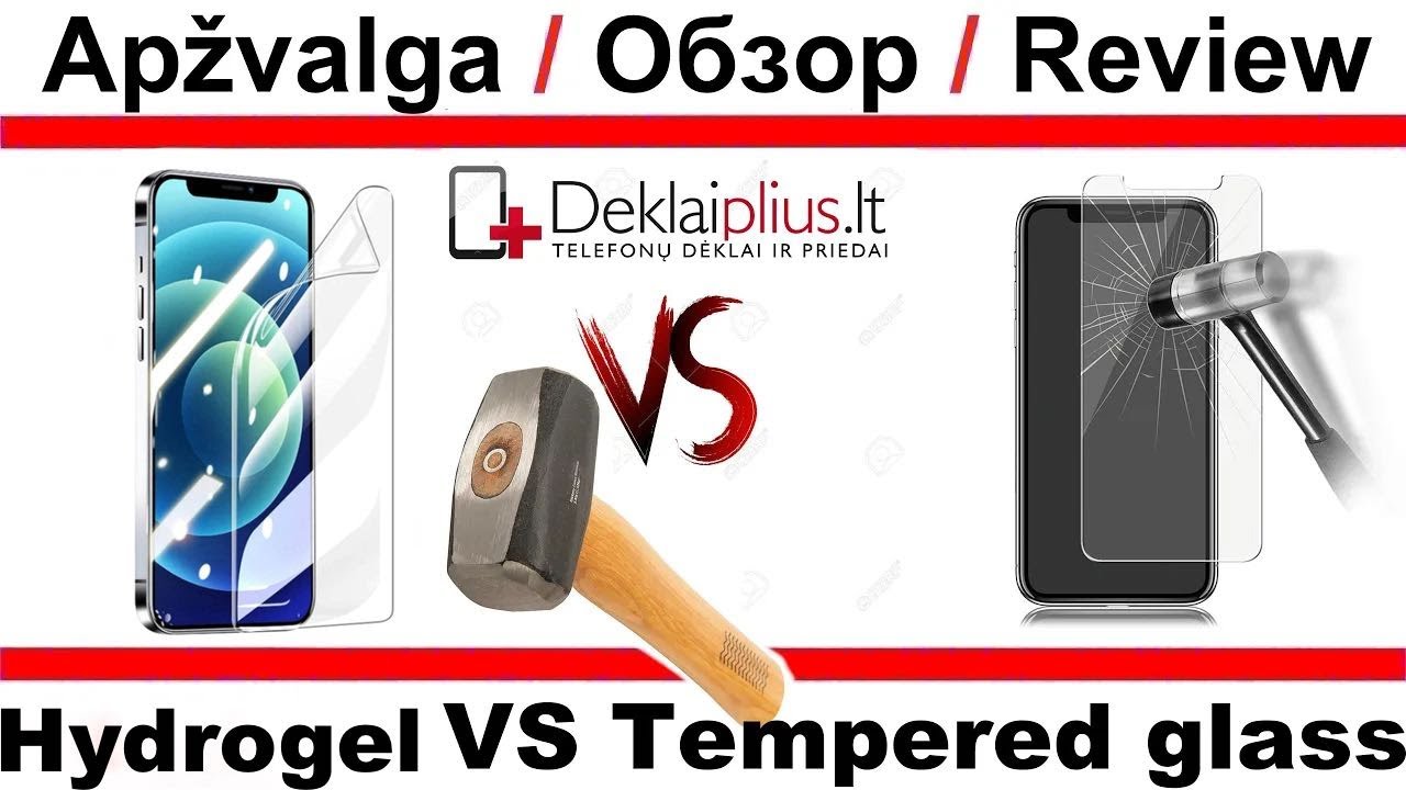Hydrogel VS Tempered glass test - YouTube