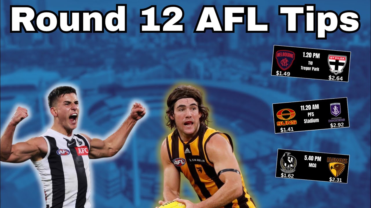 My Round 12 AFL Tips + Predictions 2025 - YouTube