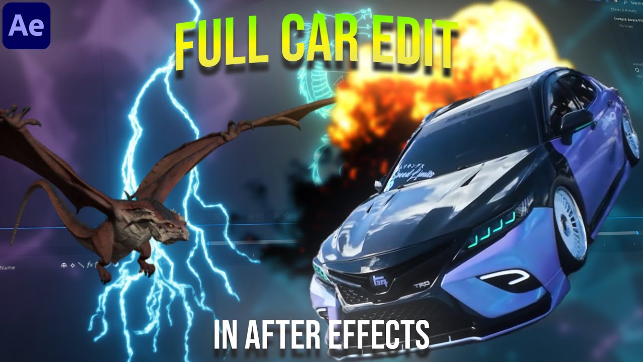 Full Car Edit in After Effects (For Beginners) - YouTube