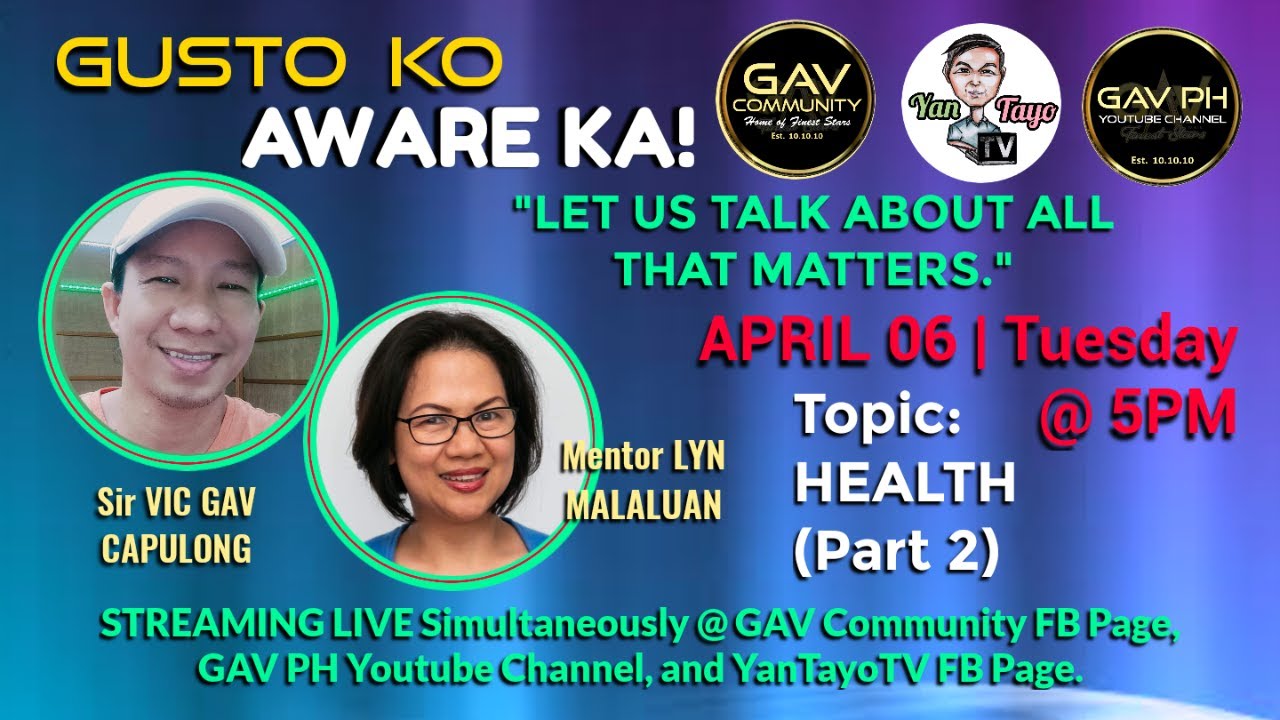 GAV's Gusto Ko AWARE KA Live! 04.06.2021 - YouTube