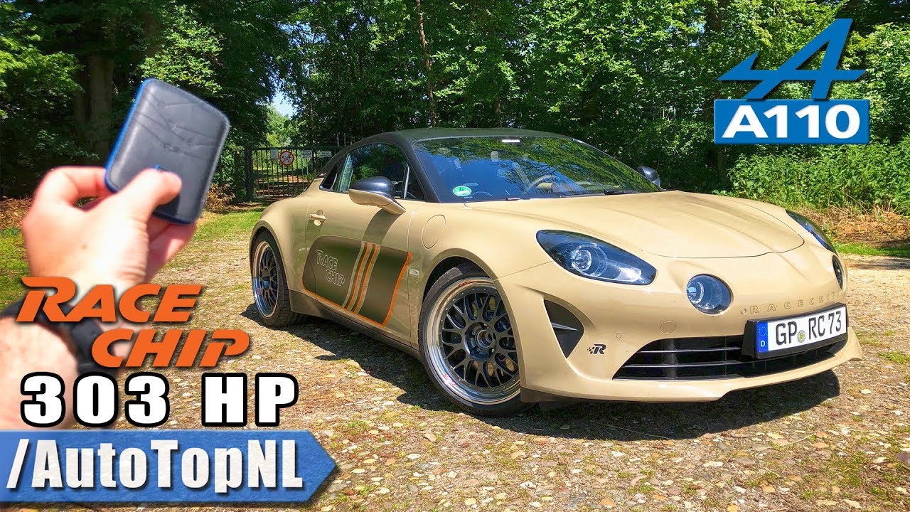 ALPINE A110 RaceChip 303HP REVIEW POV Test Drive on AUTOBAHN & ROAD by ...