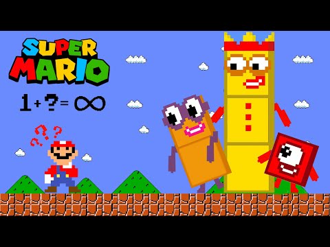 Mario vs the Numberblocks 1 2 3 mix level up | Game Animation - YouTube