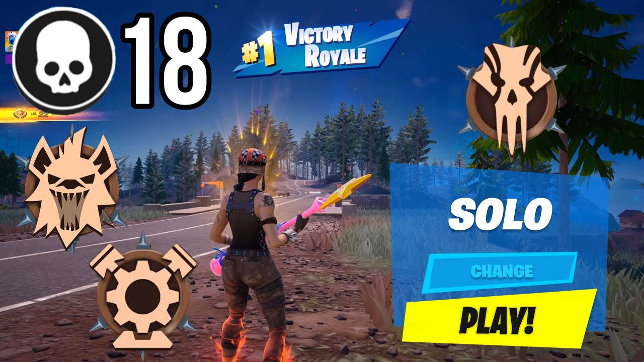 Renegade Raider 18 Elimination Solos Gameplay Win (Fortnite Chapter 5 ...