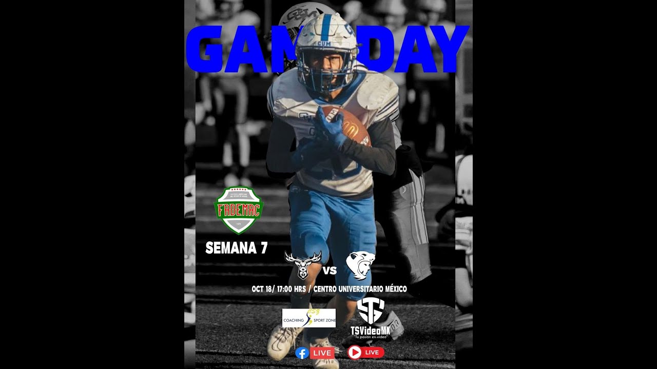 🏈 GameDay S7 Juvenil Otoño 2025 🦌 Gamos CUM vs Guerreros Jaguar SuBiré ...
