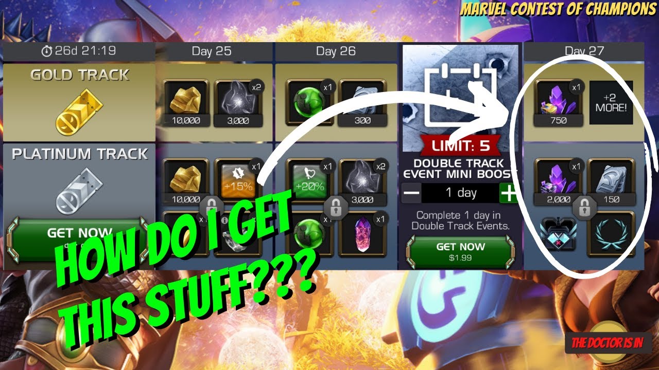 How Does The New MCOC Double Track Rewards Event Work - YouTube