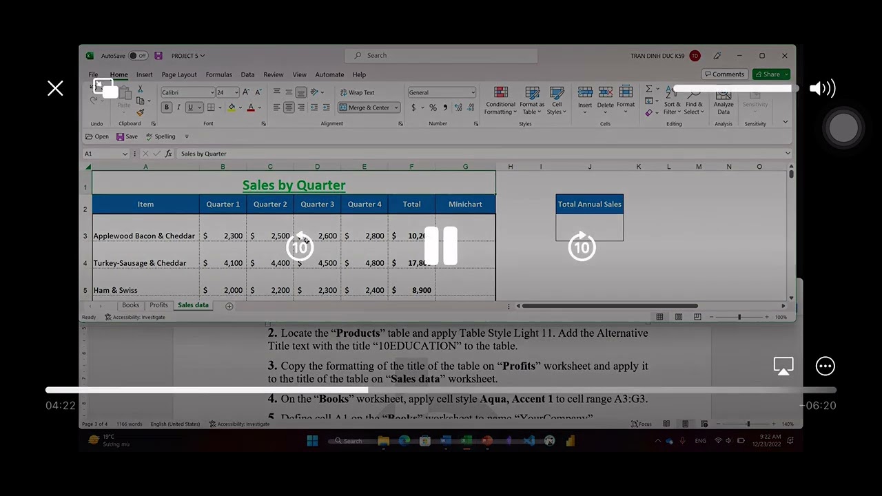 Excel-Mock 2-Project 5 - YouTube