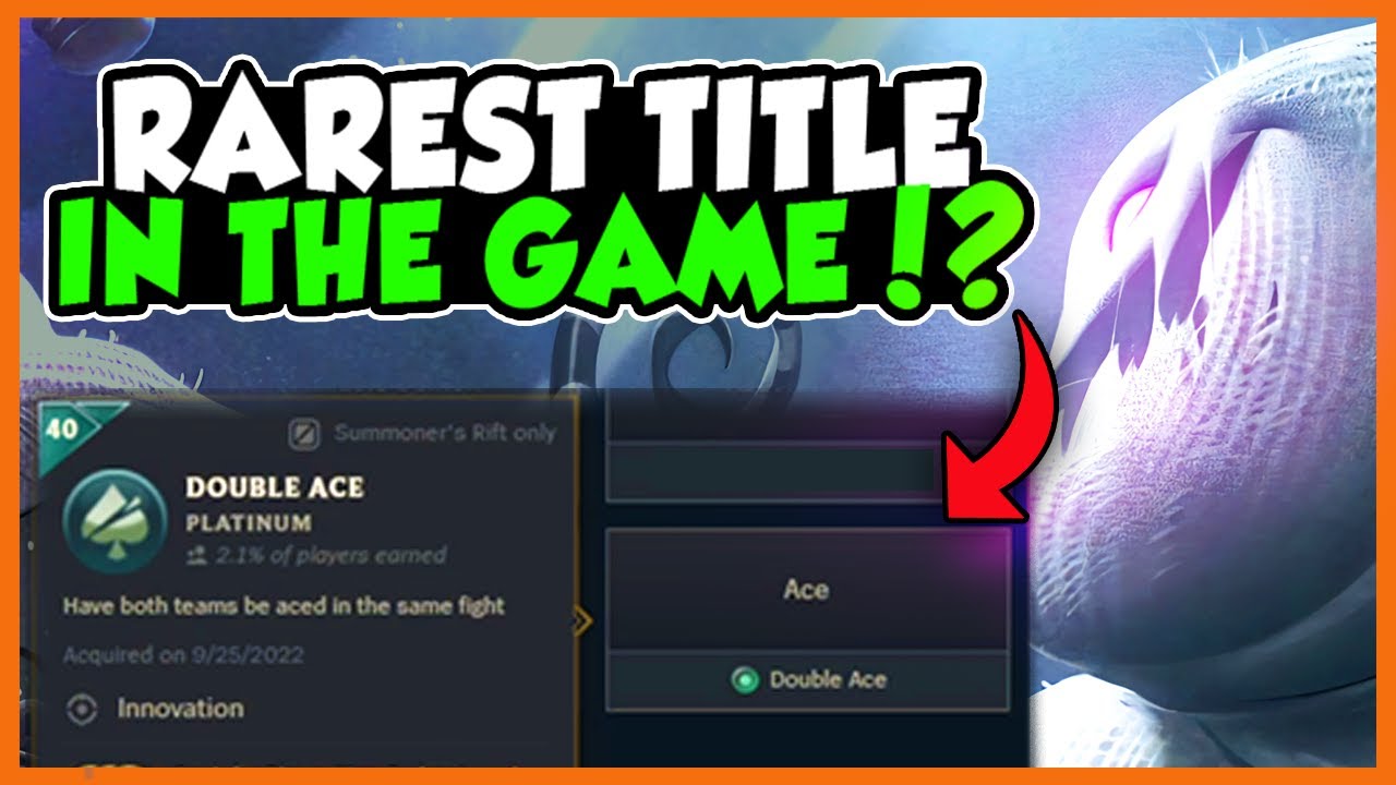 I unlocked the RAREST TITLE in the game! [Urgot vs Jax Diamond 1 ...