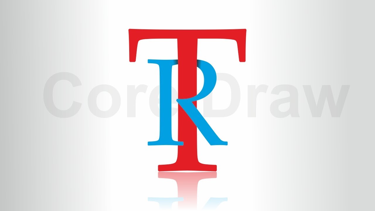 TR Logo Design in Coreldraw || trbahadurpur || coreldraw tutorial - YouTube