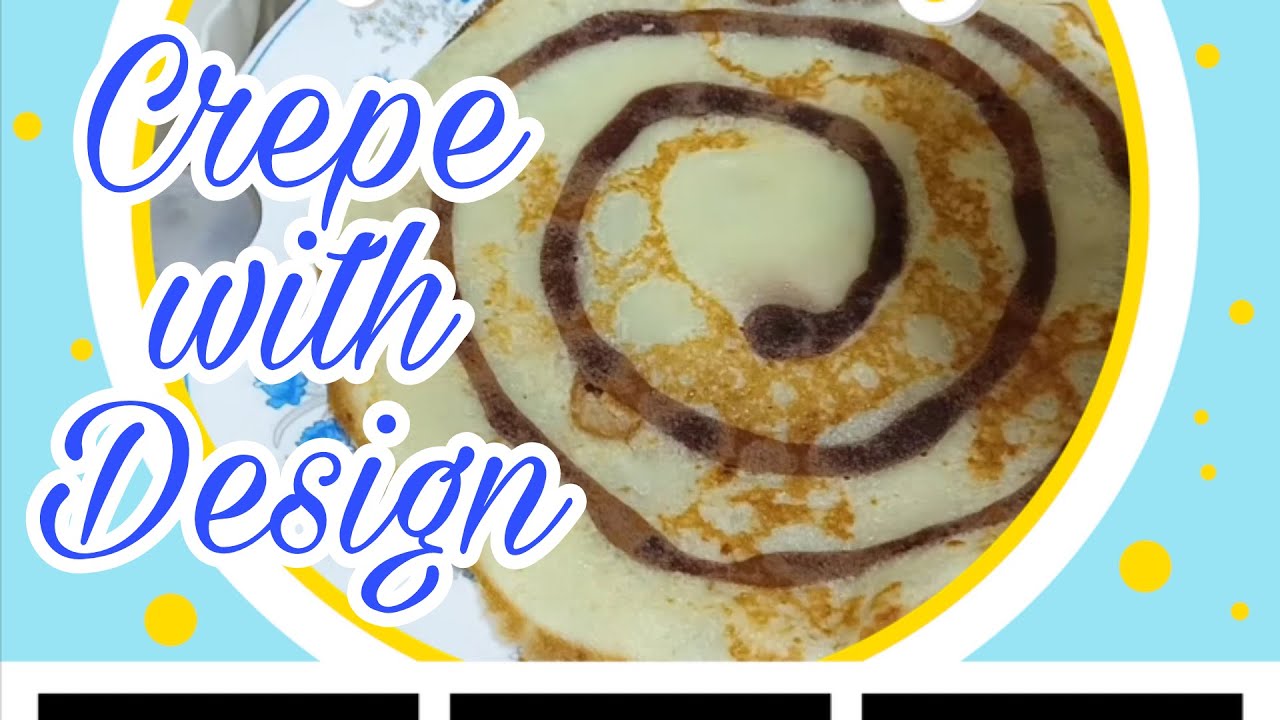 Crepe With Design - YouTube