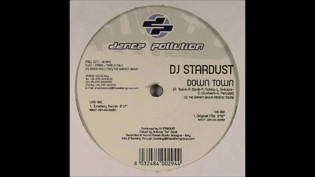 DJ Stardust - Down Town (Original Mix) - YouTube