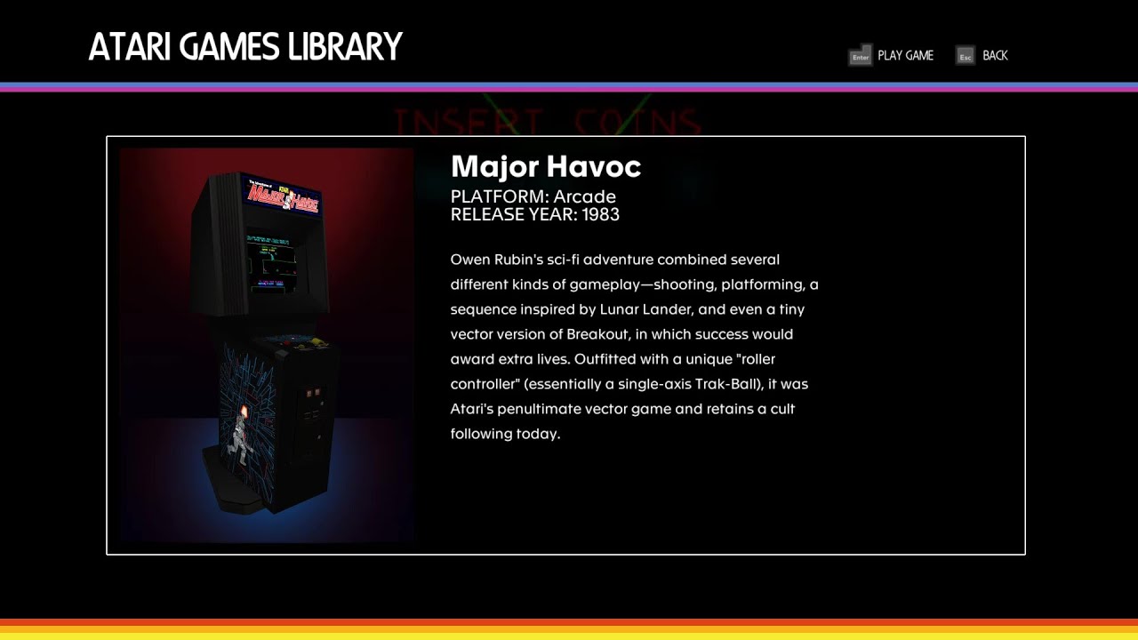 Atari 50: The Anniversary Celebration [Major Havoc] | PC | High Score ...