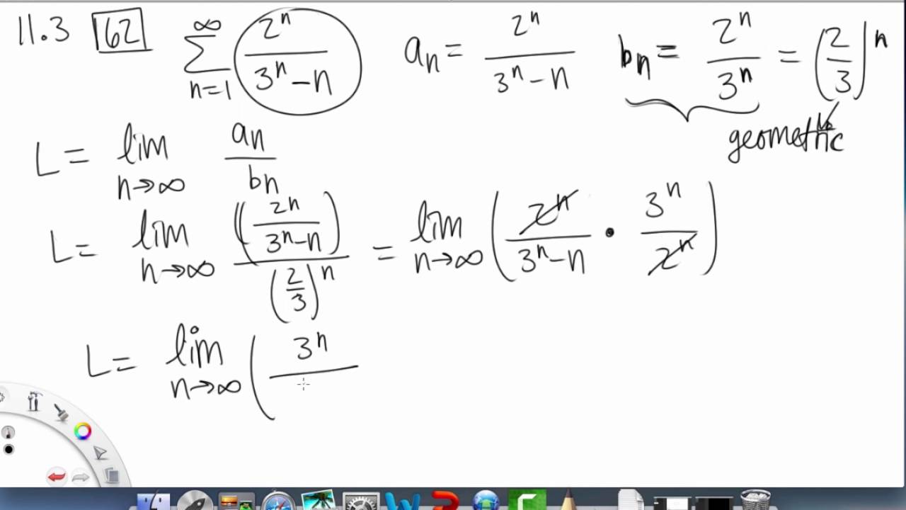 Convergence of Series with Positive Terms Example 3 | Single Variable ...