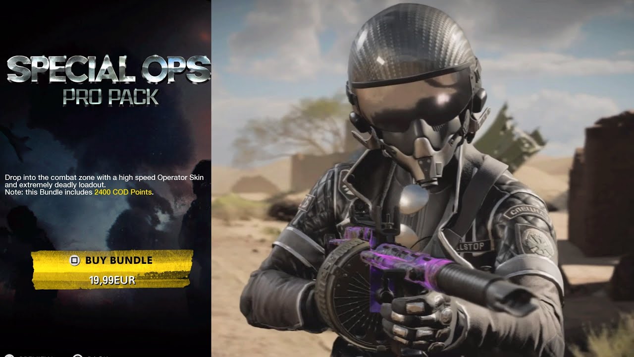 *NEW* SPECIAL OPS PRO PACK BUNDLE SHOWCASE CALL OF DUTY BLACK OPS COLD ...