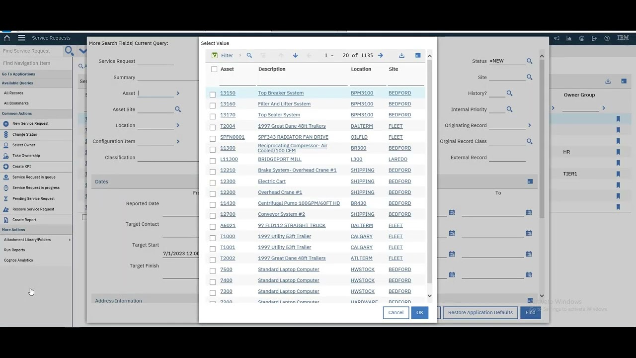 How to Search in IBM Maximo Management - YouTube