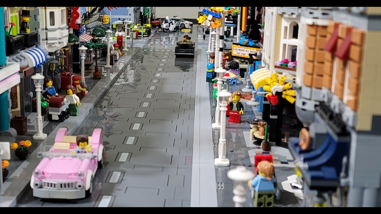 Lego City Background At Night