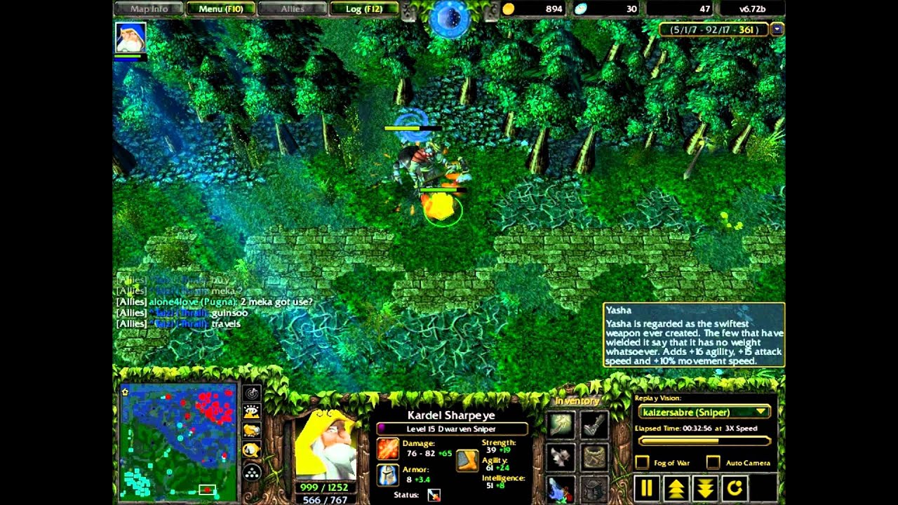 Defence of the Ancients v6.72b - Kardel Sharpeye the Dwarven Sniper ...