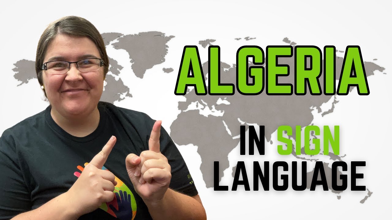 How to sign Algeria in Algerian Sign Language 🇩🇿 - YouTube