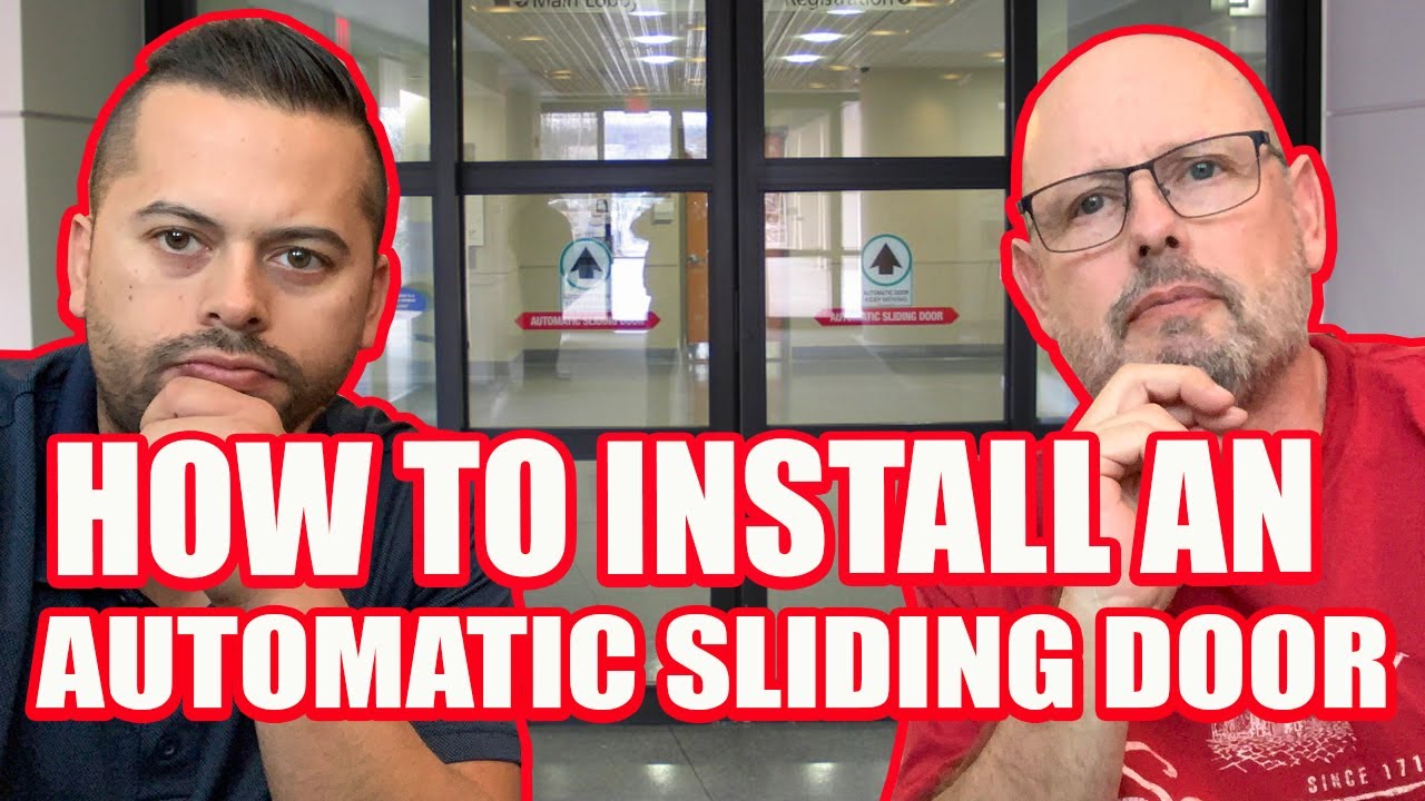How To Install A Commercial Automatic Sliding Glass Door - YouTube