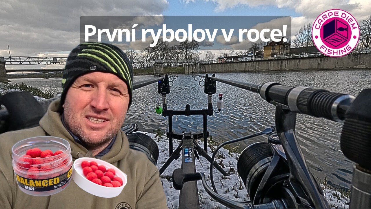 První rybolov v roce! 🎣 Jak chytat ryby ve studené vodě v zimě na řece ...