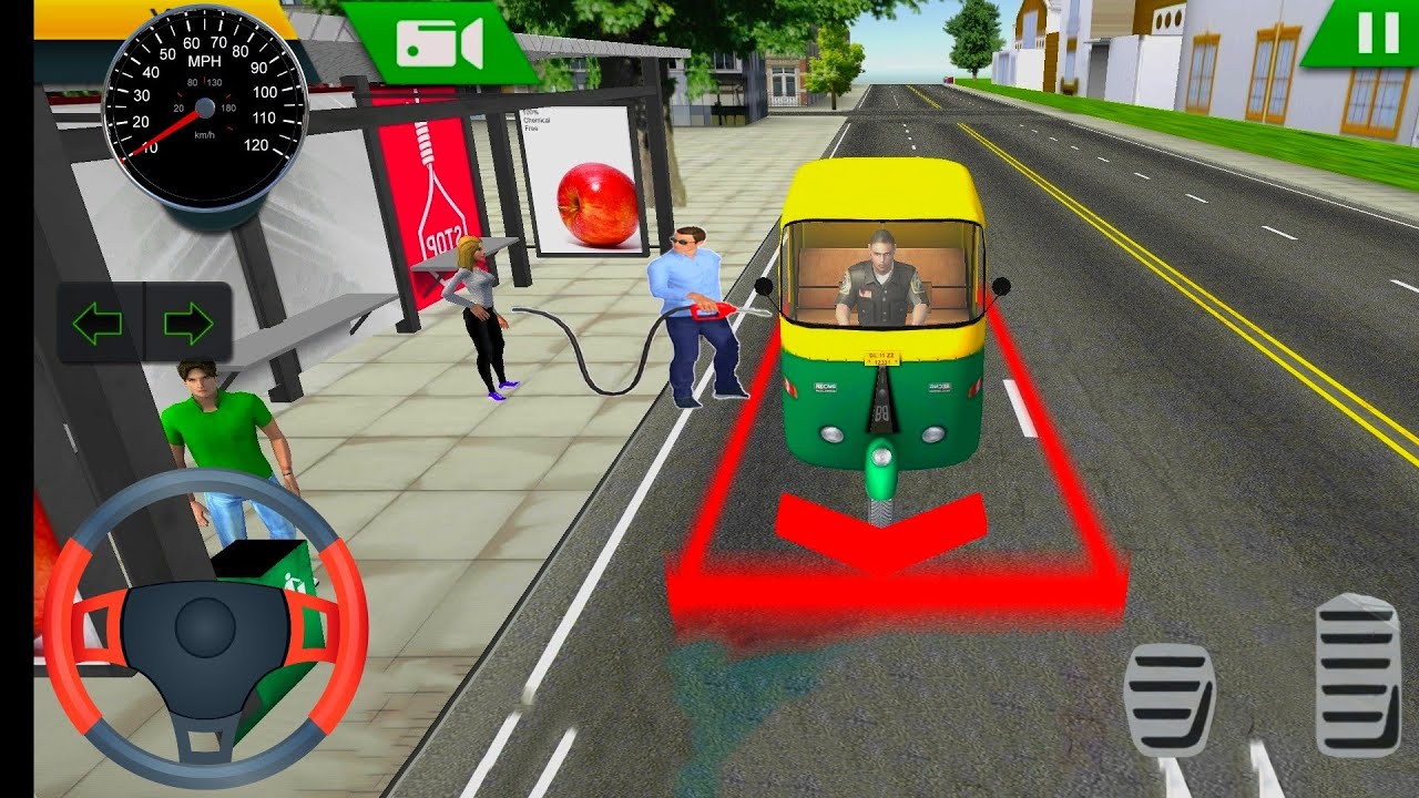 Modern Tuk tuk Auto rickshaw gameplay 10 💥🛺 || Tum Tuk Games || iconic ...