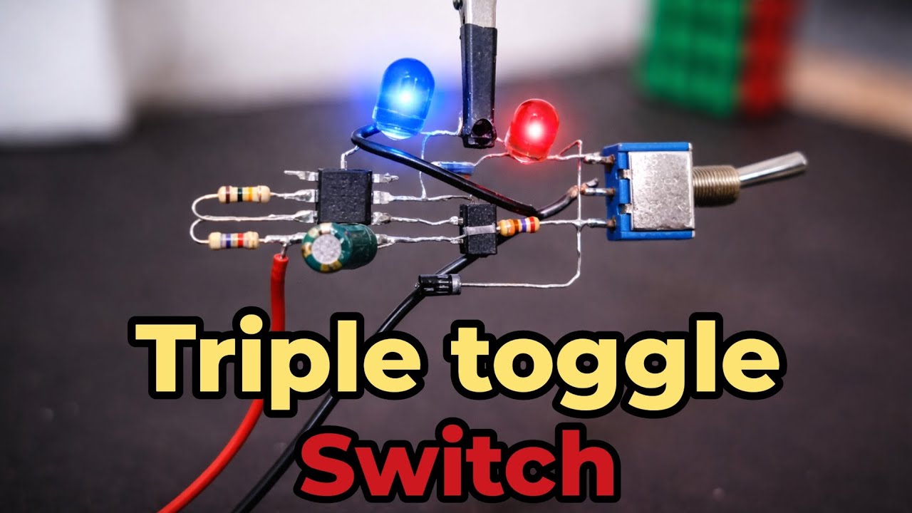 Triple Toggle Switch LED Trick | DIY Electronics ️‍🔥 - YouTube