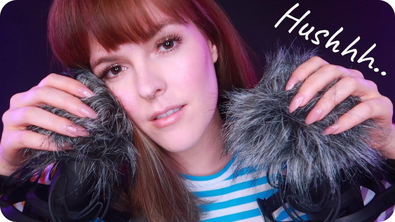 ASMR 'It's Okay', 'Hushhhh', 'Relax' + Fluffy Mics & Face Touching to ...